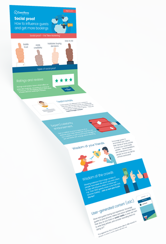 Getting more bookings using social proof [infographic pack]