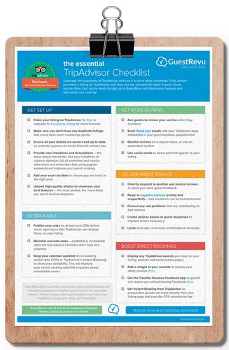 The Essential TripAdvisor Checklist