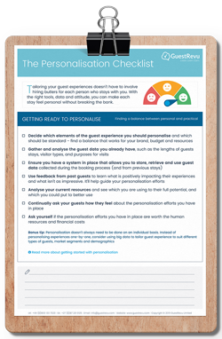 The Essential Personalisation Checklist